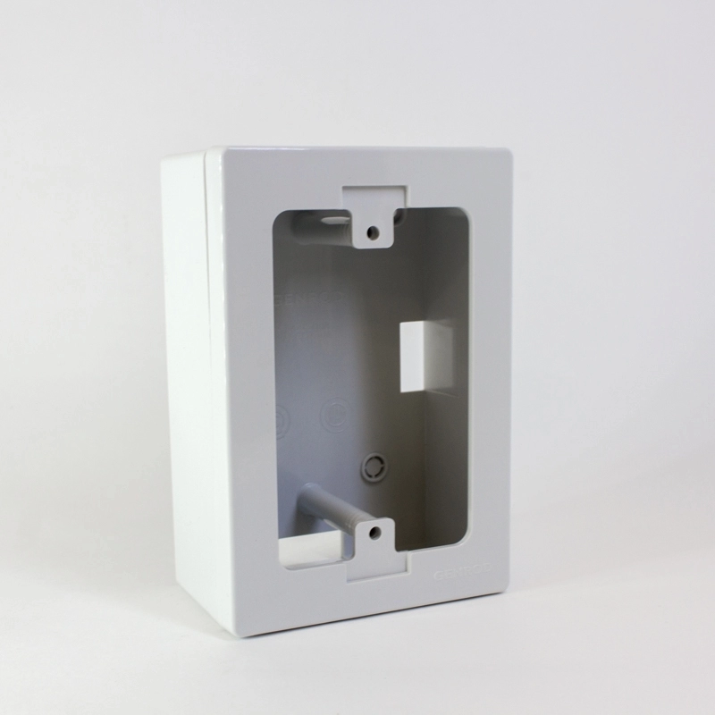 Caja rectangular exterior gris | Genrod | BP Soluciones Eléctricas