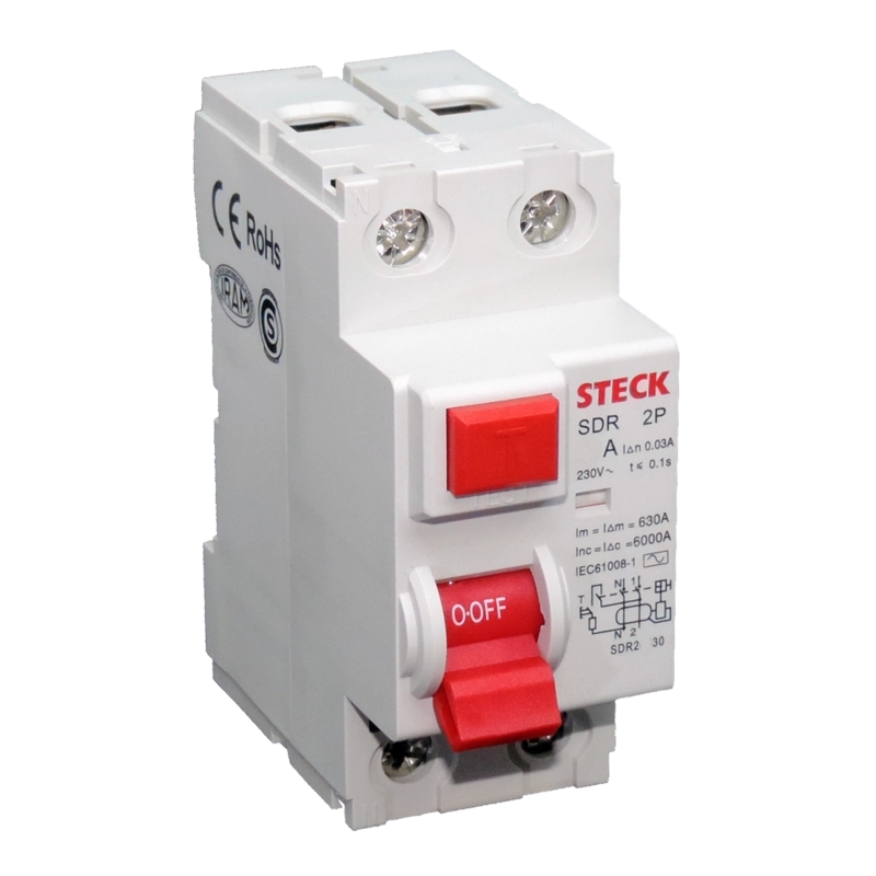 Interruptor diferencial bipolar 40A 2P 30mA | Steck Electric | BP ...