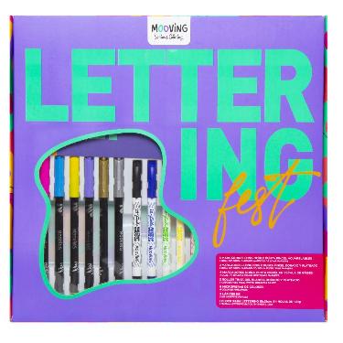 Set Mooving Lettering Fest X 23 Piezas | Librería San Pablo
